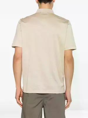 GRAN SASSO Zip Polo Shirt - Neutrals
