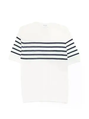 GRAN SASSO Striped Round-neck T-shirt