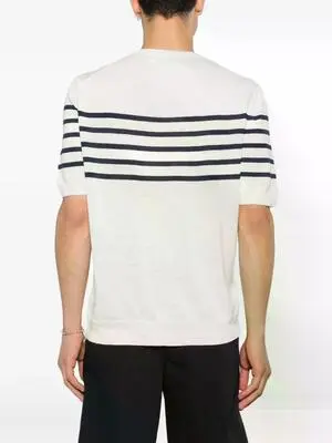 GRAN SASSO Striped Round-neck T-shirt