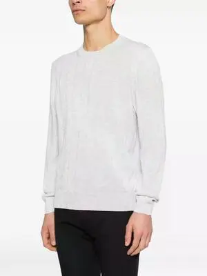 GRAN SASSO Ribbed Knit Sweater - Grey