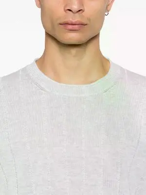 GRAN SASSO Ribbed Knit Sweater - Grey