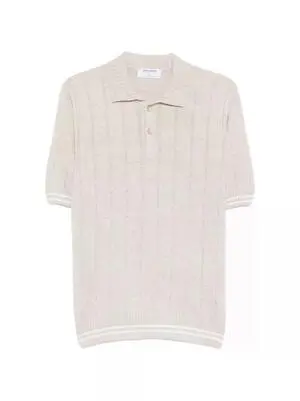 GRAN SASSO Striped-detail Polo Shirt