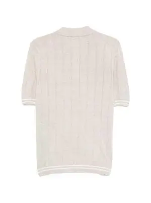 GRAN SASSO Striped-detail Polo Shirt