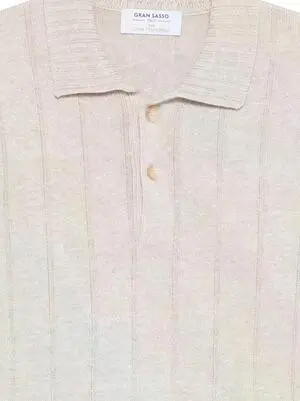 GRAN SASSO Striped-detail Polo Shirt