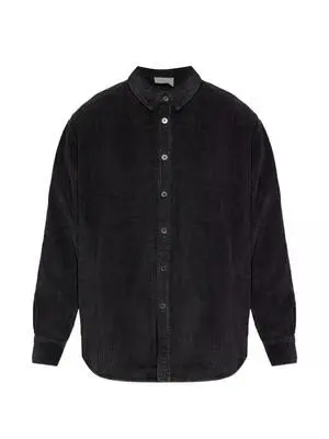American Vintage Padow Button-corduroy Shirt - Black