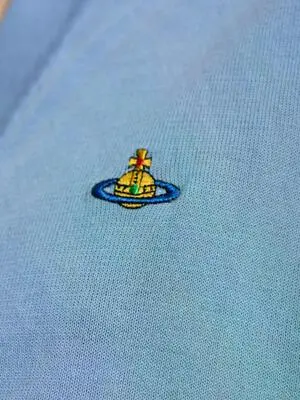 VIVIENNE WESTWOOD Orb-embroidered Cardigan - Blue