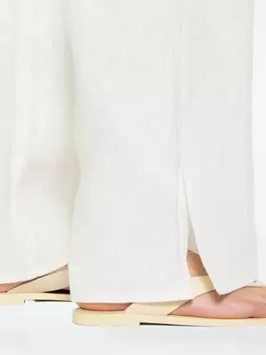 FORTE_FORTE Elasticated Trousers - White