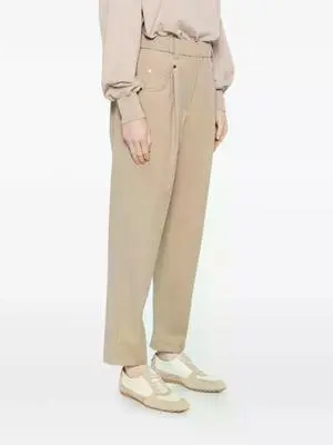 Brunello Cucinelli Elasticated-waist Trousers - Neutrals