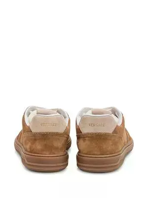 Versace Suede Low-top Sneakers - Brown