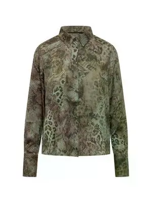 Ba&sh Cornelia Printed Shirt - Green