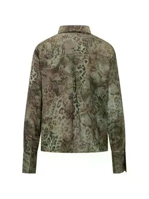Ba&sh Cornelia Printed Shirt - Green