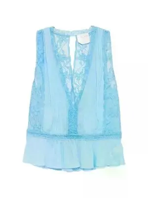 FORTE_FORTE Lace-panel Top