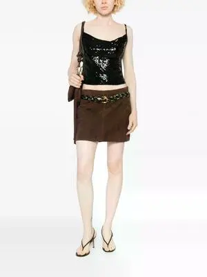Versace Sequin Embellished Top