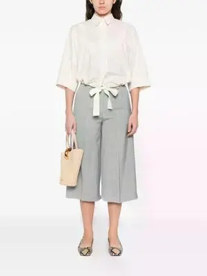 FORTE_FORTE Drawstring-hem Shirt