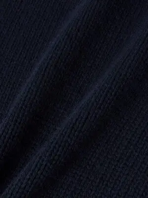 ALLUDE Shawl-collar Virgin Wool And Cashmere-blend Sweater