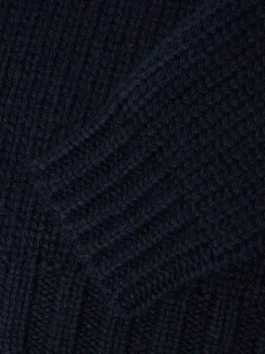 ALLUDE Shawl-collar Virgin Wool And Cashmere-blend Sweater