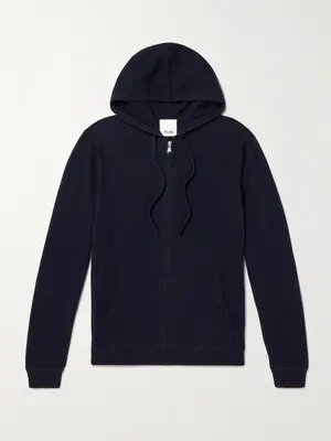 ALLUDE Virgin Wool And Cashmere-blend Zip-up Hoodie