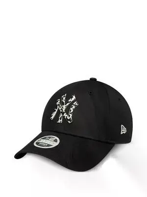 New Era Embroidered Logo Baseball Cap - Black