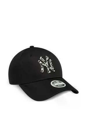 New Era Embroidered Logo Baseball Cap - Black