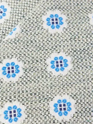 FAVOURBROOK Selworthy 8cm Cotton And Silk-blend Jacquard Tie - Gray