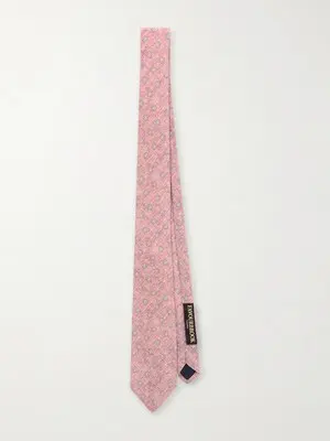 FAVOURBROOK Monmouth Floral-print Tie - Pink