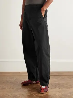 AMOMENTO Straight-leg Taffeta Trousers