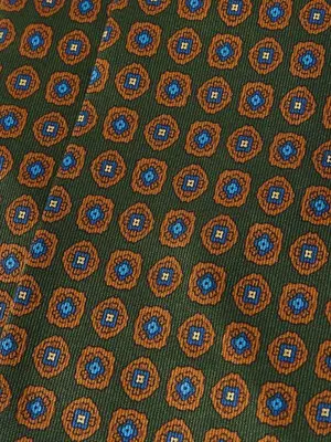 Rubinacci 9cm Printed Silk-twill Neck Tie - Green