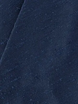 Rubinacci 9cm Shantung Silk Neck Tie - Blue