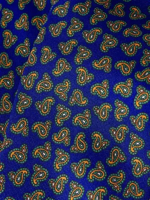 Rubinacci 9cm Printed Silk-twill Tie - Blue