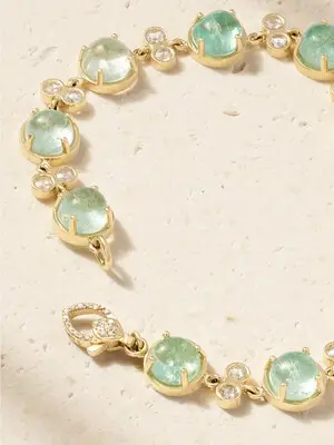 Ileana Makri 18-karat Emerald And Diamond Bracelet