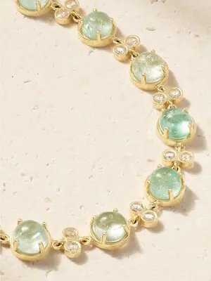 Ileana Makri 18-karat Emerald And Diamond Bracelet