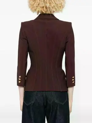 Elisabetta Franchi Double-breasted Blazer - Brown