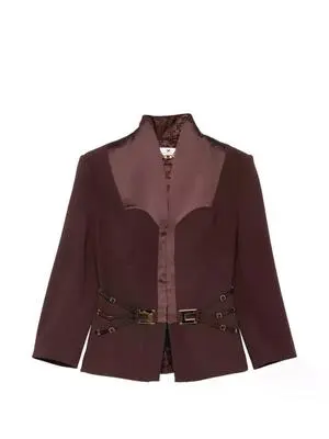 Elisabetta Franchi Fitted Jacket With Buckle Detail