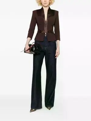 Elisabetta Franchi Fitted Jacket With Buckle Detail