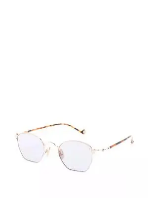 EYEPETIZER Geometric-frame Sunglasses - Gold