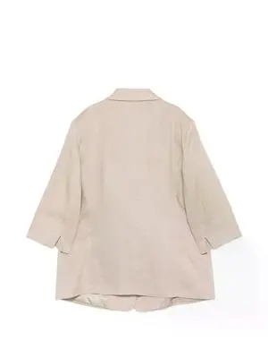 Marina Rinaldi Buttoned Linen Blazer