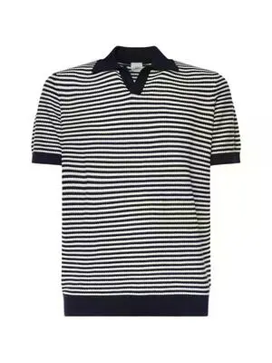 Eleventy Striped V-neck T-shirt