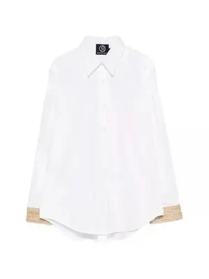 ROSANNA OCAMPO Raffia-cuff Shirt