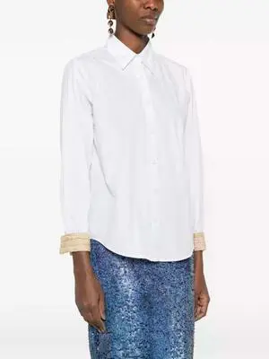 ROSANNA OCAMPO Raffia-cuff Shirt