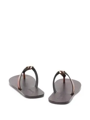 Saint Laurent Babylone Leather Sandals