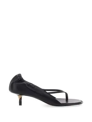 Jacquemus Gathered Leather Thong Sandals