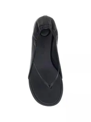 Jacquemus Gathered Leather Thong Sandals