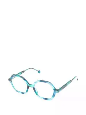 L.A. EYEWORKS Crumpet Geometric Eyeglasses