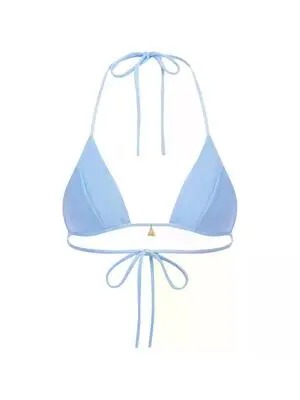 FAE SWIM Honey Tie-fastening Bikini Top - Blue