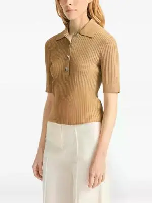 Fusalp Vera Short-sleeved Polo Shirt - Brown