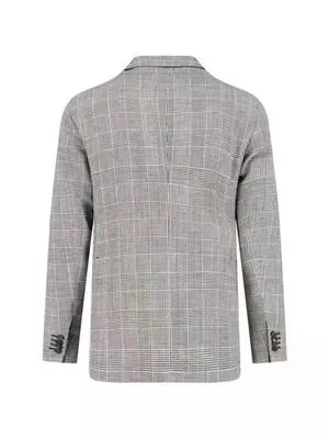 Tagliatore Checked Blazer - Grey