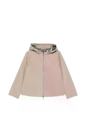 Herno Hooded Zip-up Jacket - Neutrals