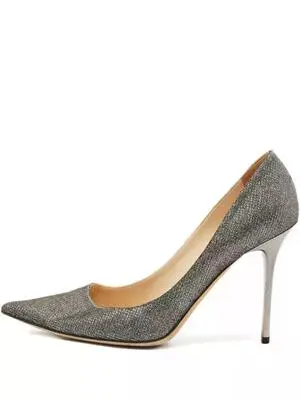 JIMMY CHOO Lurex Pointed-toe Heels