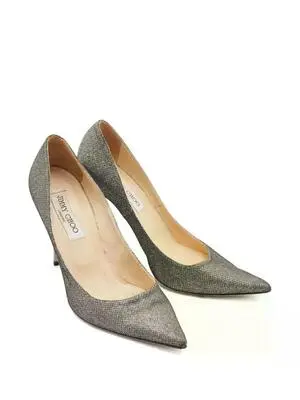 JIMMY CHOO Lurex Pointed-toe Heels