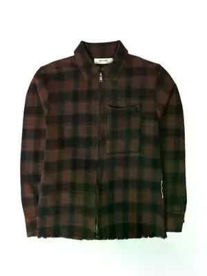 ABOUT:BLANK Plaid Zipped Shirt